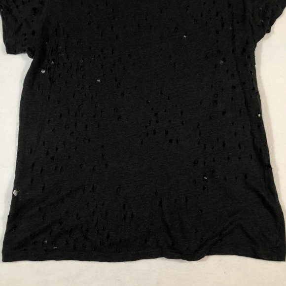 IRO | Tops | Iro Womens Xs Holey Tshirt Basic Tee W Holes Distressing | Poshmark